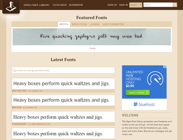 Open Font Library | 搜放資源網 Open Font Library | 搜放資源網